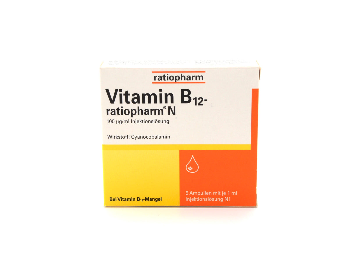 RATIOPHARM VITAMIN B12 INJECTABLE AMPULES – Harbor Shop Hamburg